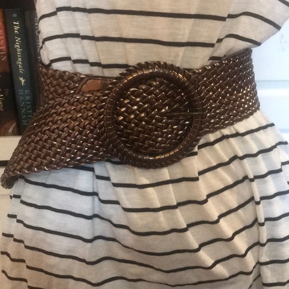 Accessories | Bronze Woven Belt | Poshmark